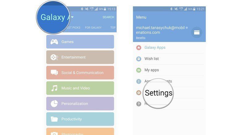 How to download and update apps through Galaxy Apps on your Samsung ...