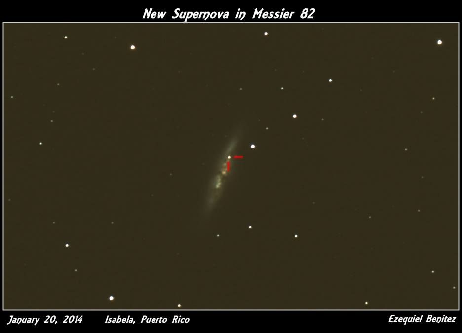 Supernova Photos: New Star Explosion in Galaxy M82 Seen by Stargazers ...