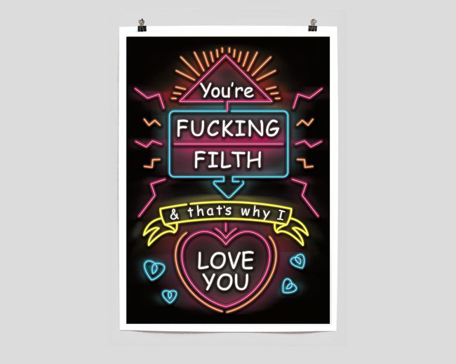 Profanity-filled posters are a typographic delight | Creative Bloq