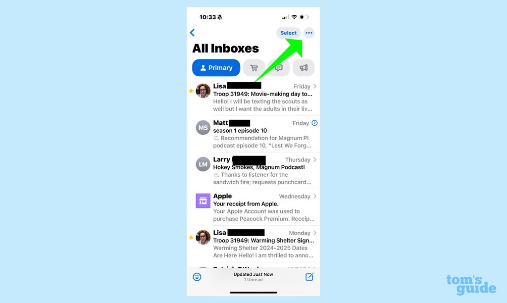 How to change the layout of the Mail app on your iPhone in iOS 18.2 ...