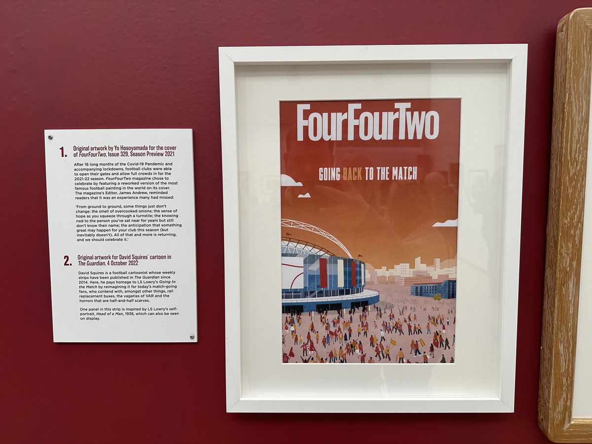 FourFourTwo is a work of art! Mag cover hangs in gallery next to iconic ...