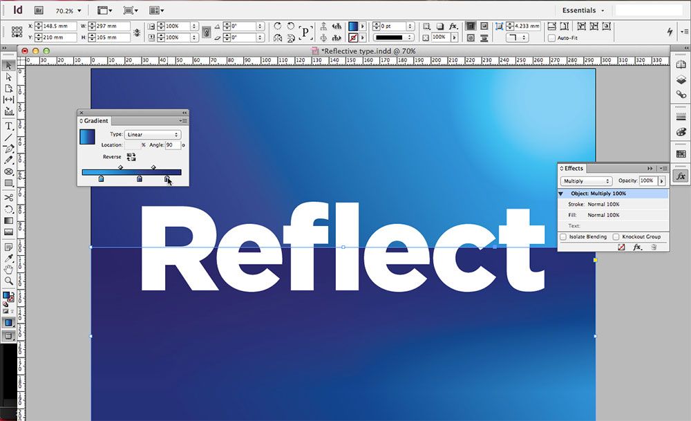 How to create reflective typography in InDesign | Creative Bloq