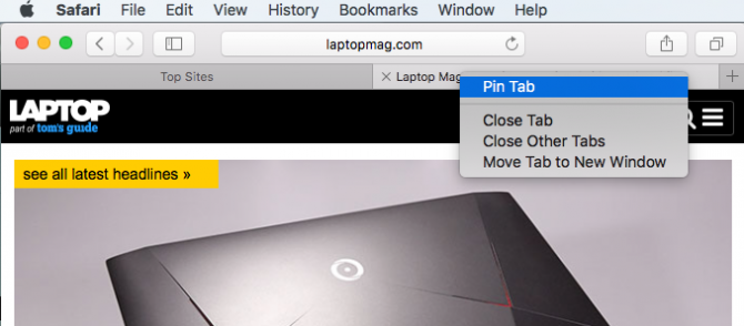 How to Pin a Tab in Safari | Laptop Mag