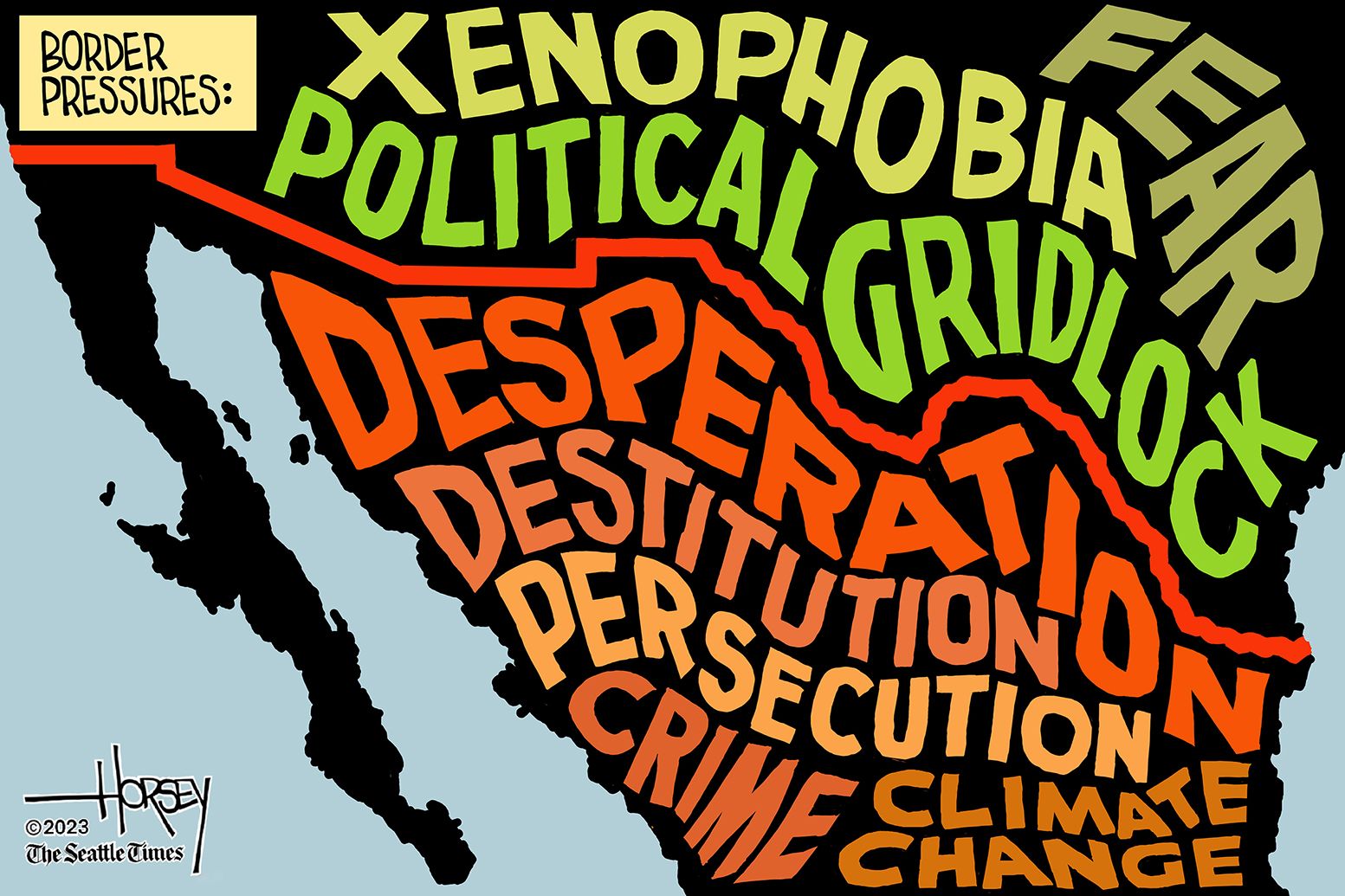 Border map | The Week