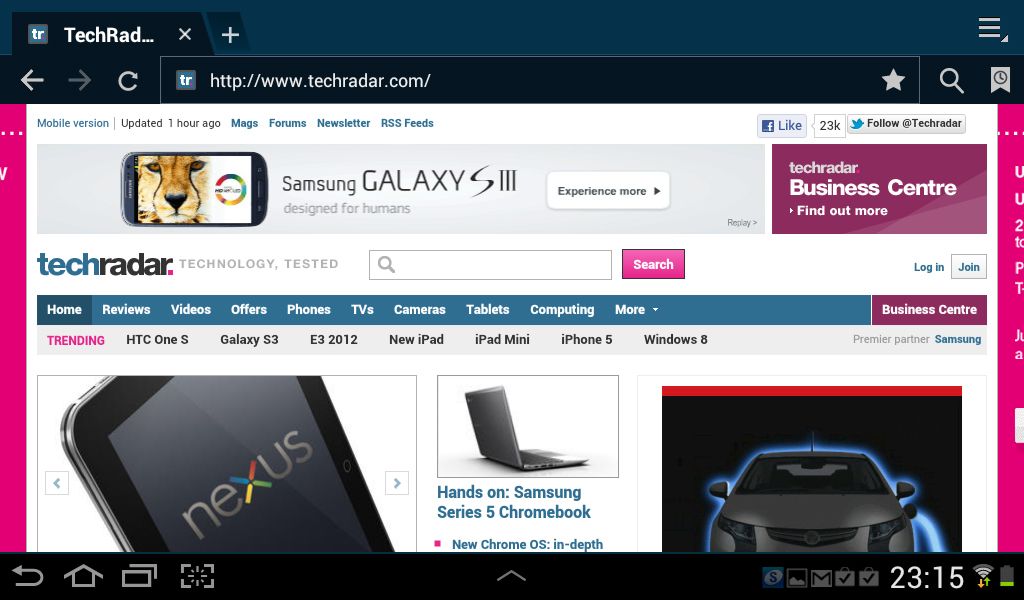 Browser - Samsung Galaxy Tab 2 7.0 review - Page 4 | TechRadar
