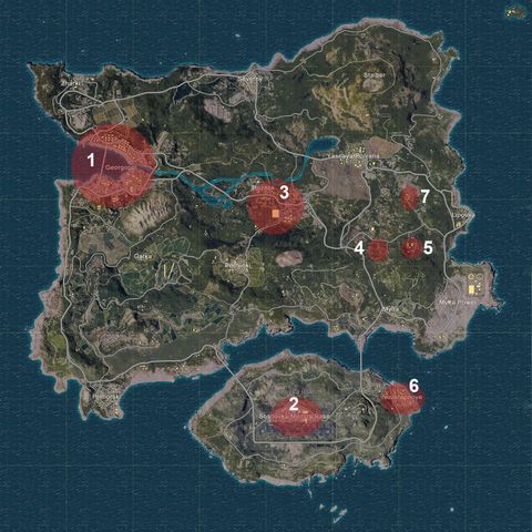 PUBG map: The best loot locations for PlayerUnknown's Battlegrounds ...
