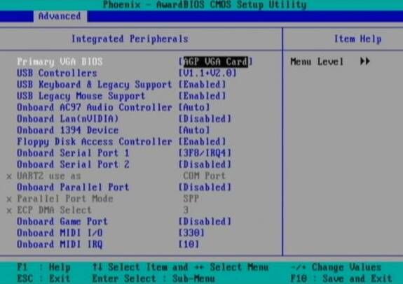 Integrated Peripherals - BIOS for Beginners | Tom's Hardware