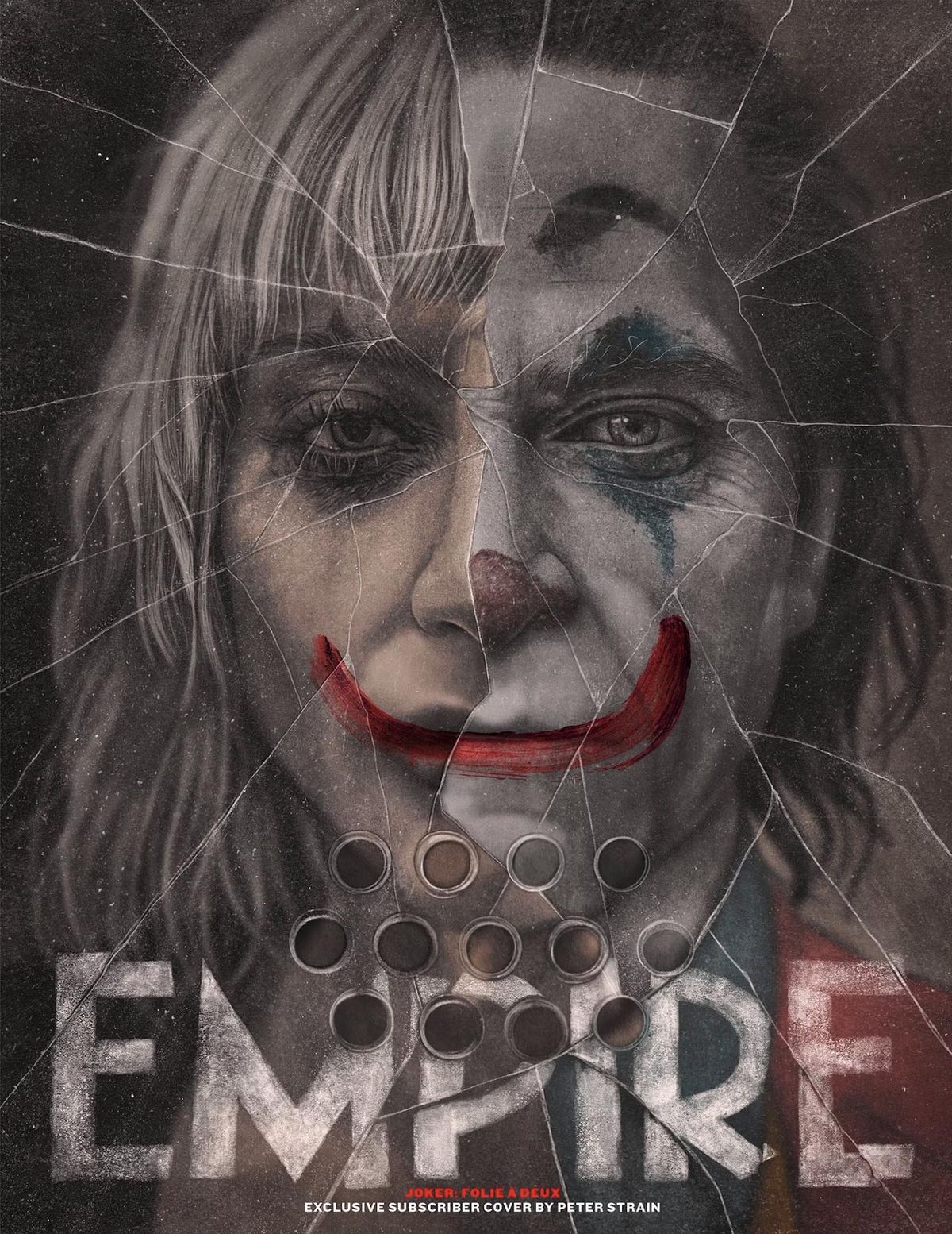 I love the detailed illustration of this Joker 2 magazine cover ...