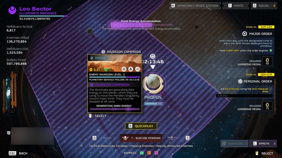 Sweet liberty, the Illuminate are moving an entire wormhole across Helldivers 2's galaxy map to ...