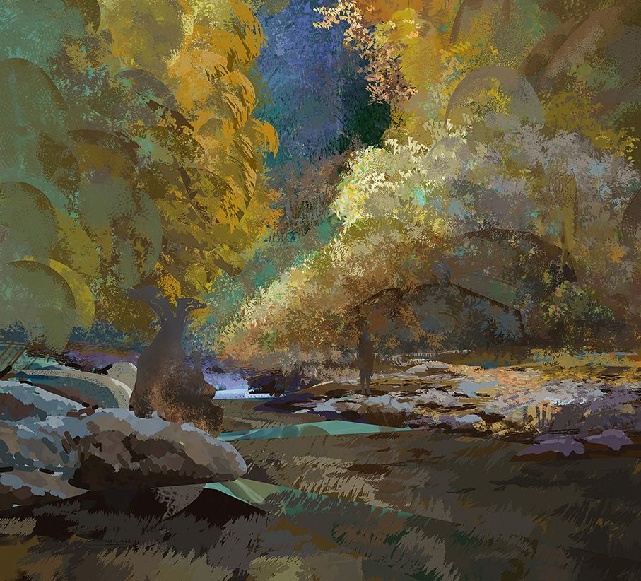 How to paint realistic digital art scenes with speed on iPad and in ...