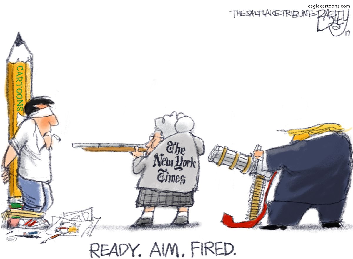 Political Cartoon U.S. Trump NYT Cartoon Ban Censorship | The Week