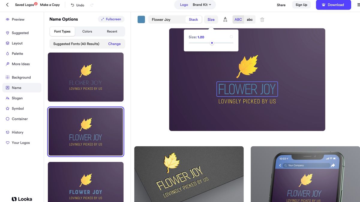 Looka Logo Maker review | TechRadar