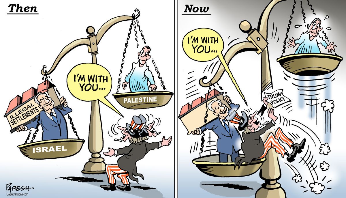 Political Cartoon World Israel Palestine U.S. Policy | The Week