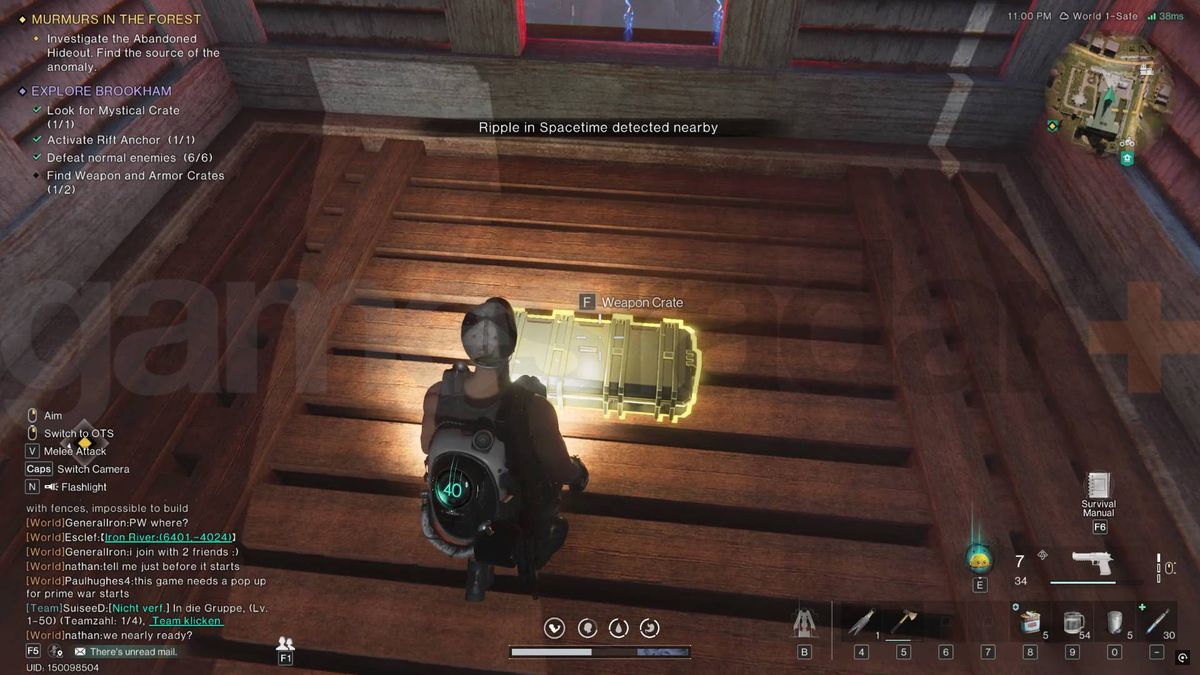 Once Human Brookham weapon and armor crates map and location | GamesRadar+