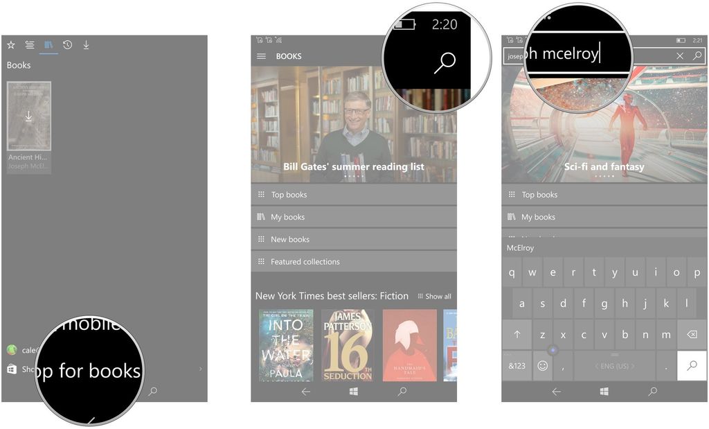 How to buy and read e-books in Windows 10 Mobile Creators Update ...
