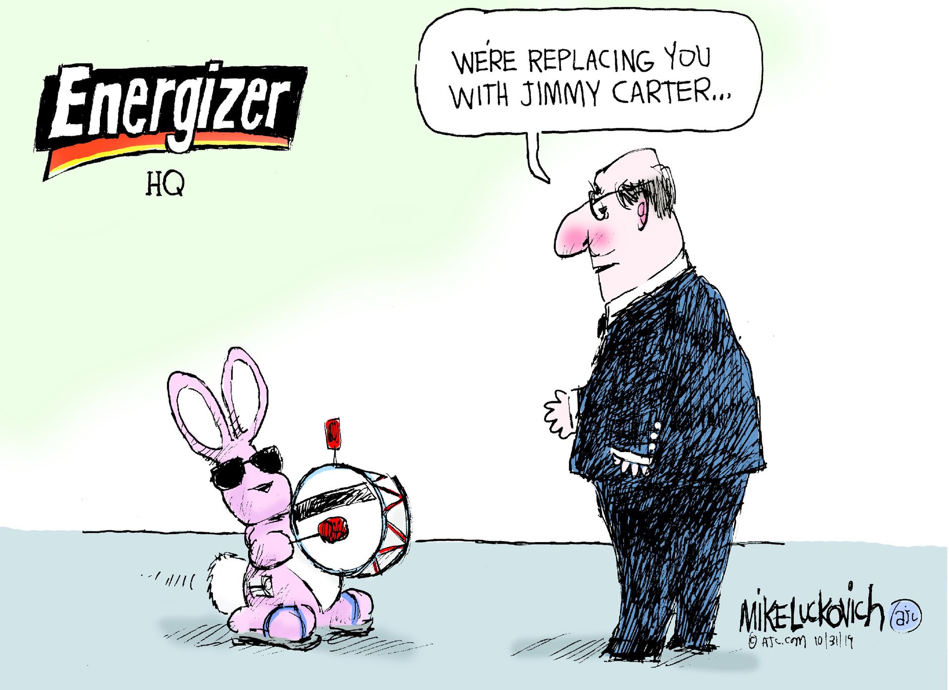 Political Cartoon U.S. Jimmy Carter Replace Energizer Bunny | The Week