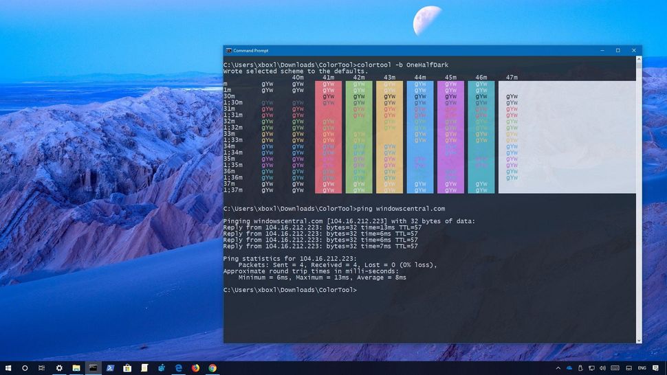 How to change the appearance of Command Prompt on Windows 10 | Windows ...