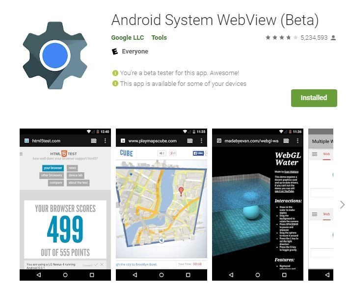 What is the Android System WebView and why do so many apps depend on it ...