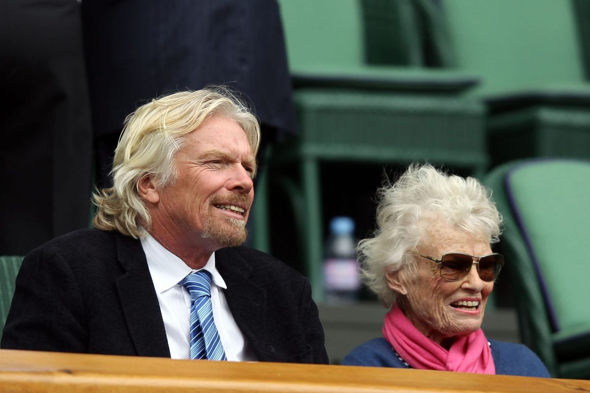 Richard Branson reveals his mother Eve has died after battle with COVID ...