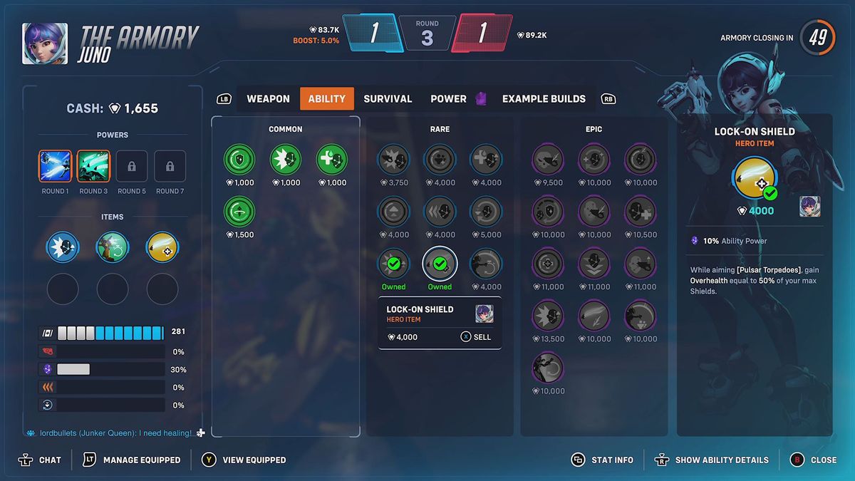 Overwatch 2 Stadium Mode — Best Juno Builds | Windows Central