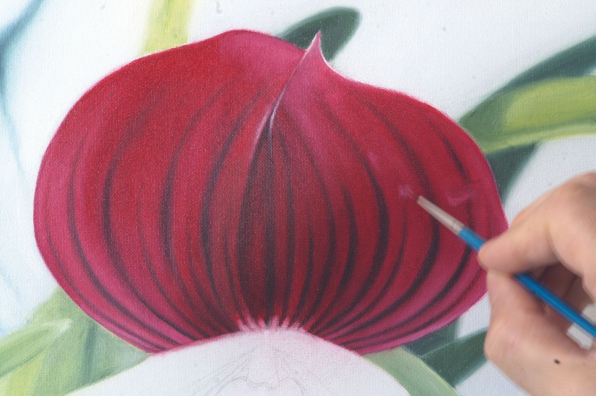 How to paint an orchid with oil paints | Creative Bloq