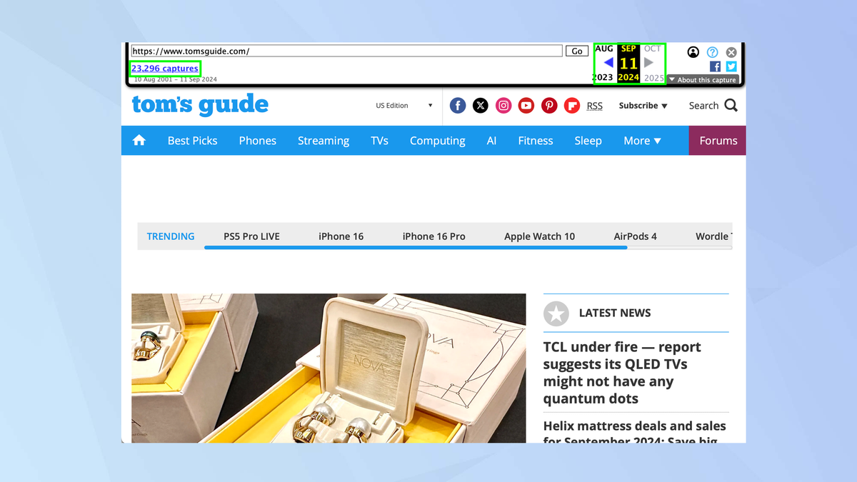 How to access archived web pages in Google | Tom's Guide