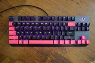 Asus ROG Strix Scope TKL Electro Punk Gaming Keyboard Review: Pink and ...