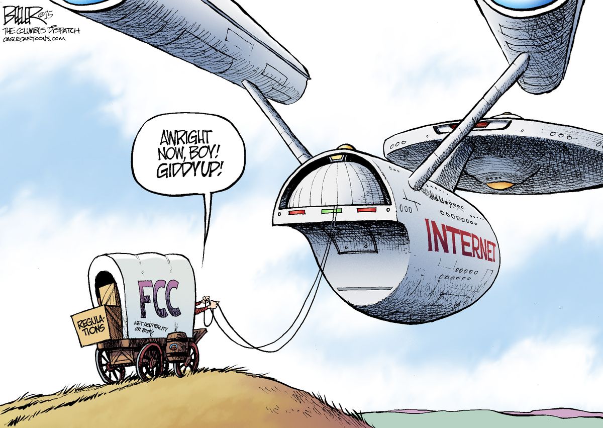 Editorial cartoon Technology Internet FCC | The Week