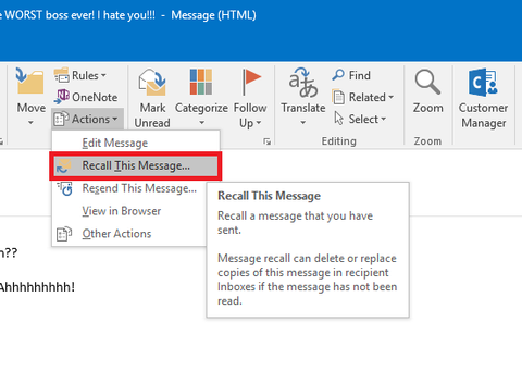 How to recall a sent email message in Outlook | Windows Central