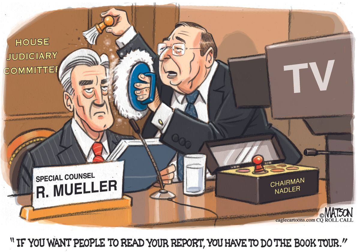 Political Cartoon U.S. Jerry Nadler Robert Mueller Testimony Book Tour ...