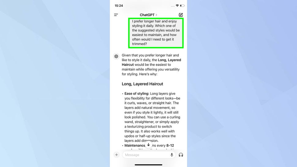 How to use ChatGPT to find your perfect haircut | Tom's Guide