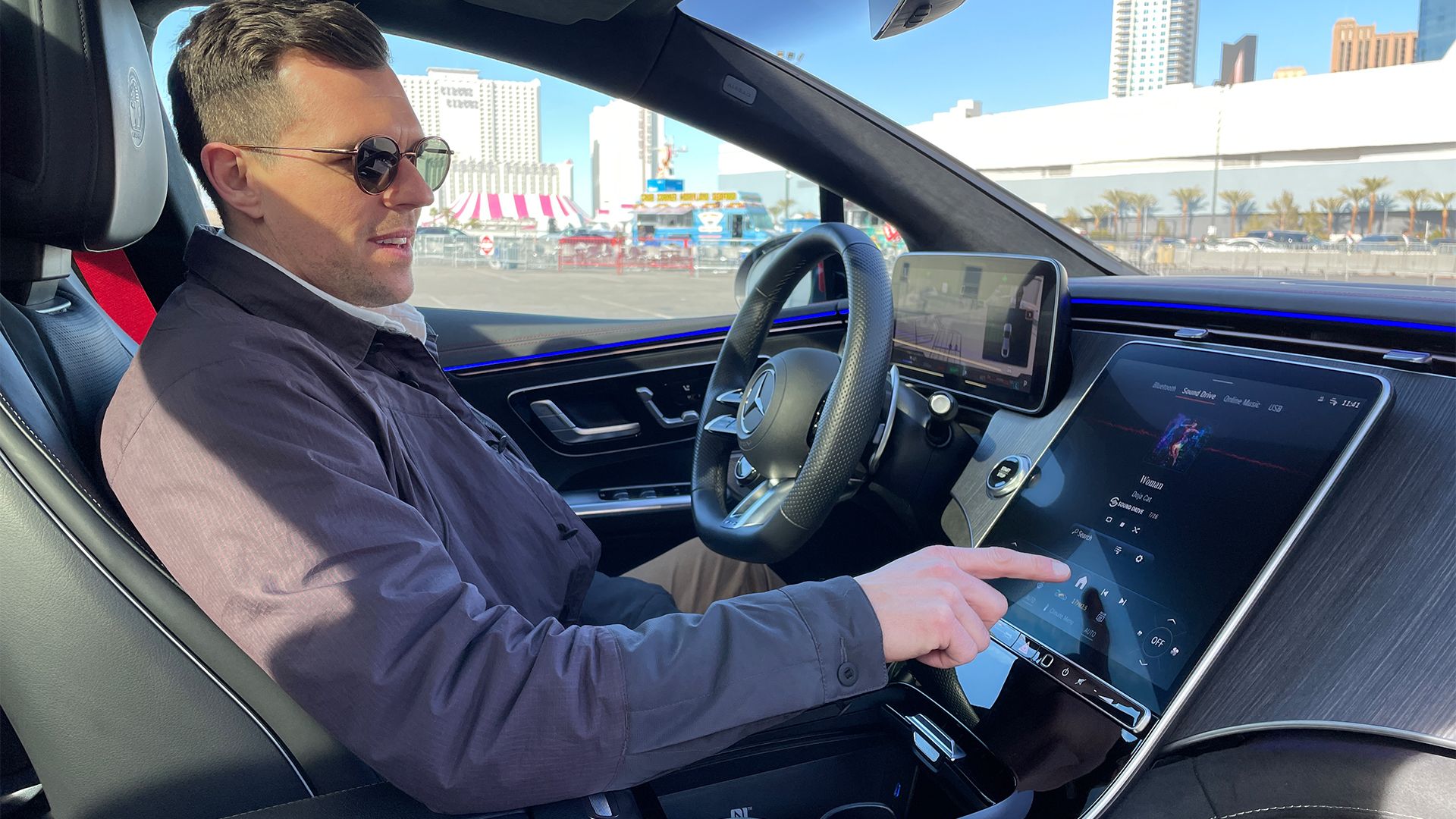 I tried Will.i.am’s MBUX Sound Drive in a Mercedes EQS – and it's the ...