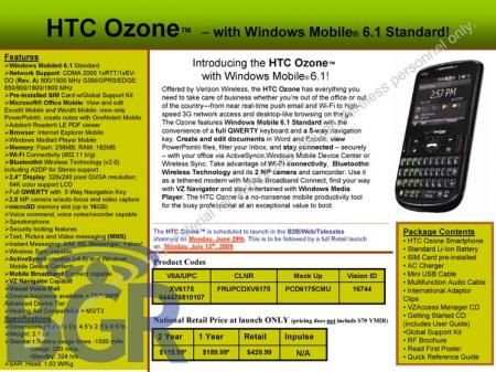 Verizon Ozone specs in detail | Windows Central