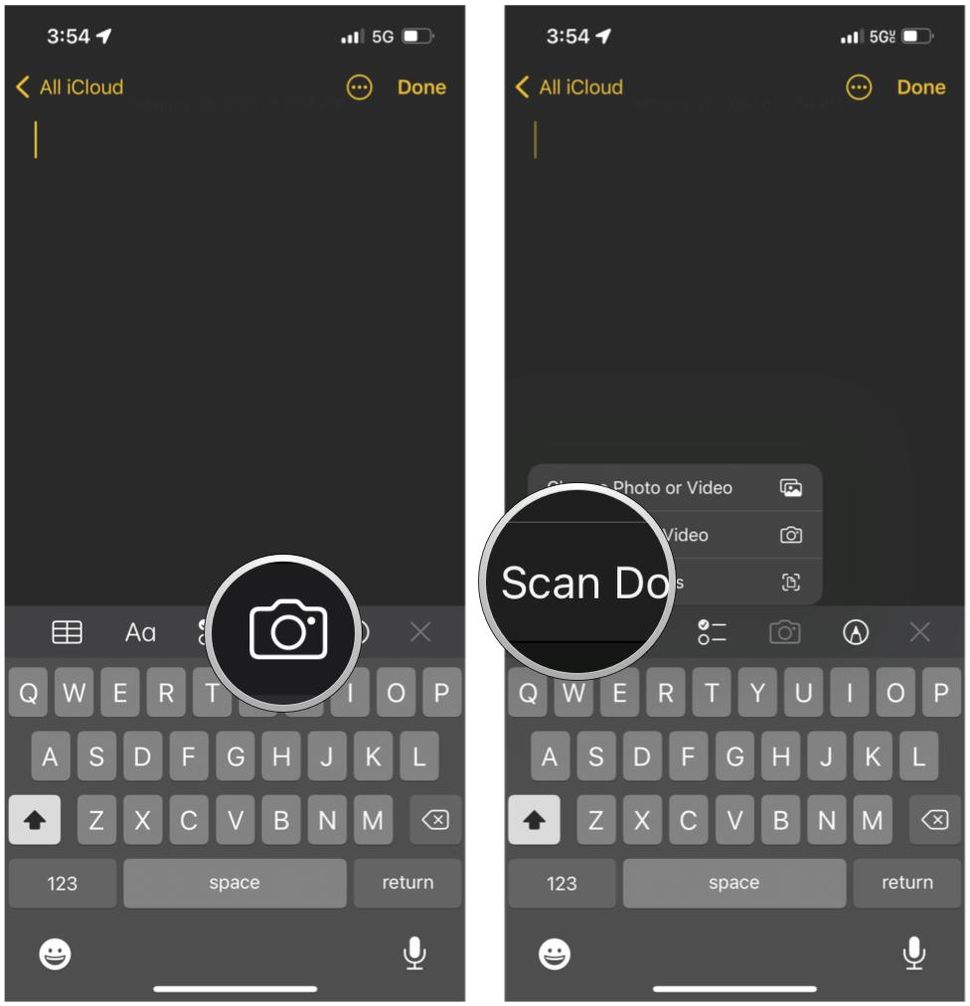 How to add photos, videos, scans, and sketches to Notes on iPhone and ...