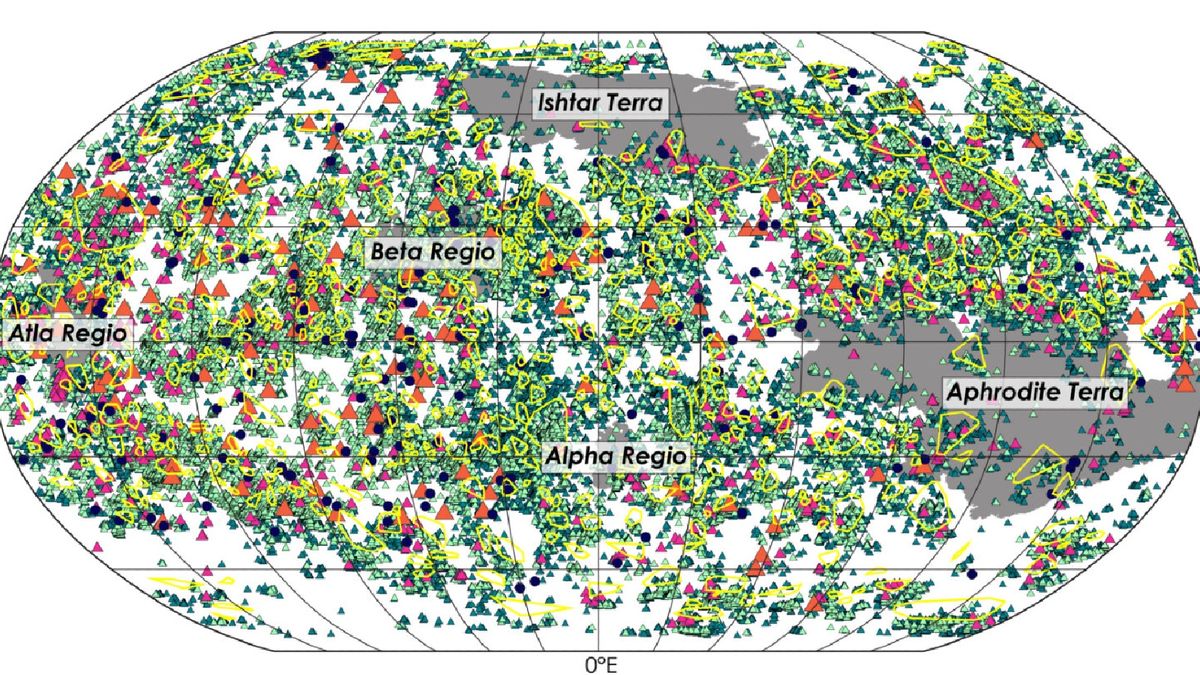 Venus has thousands more volcanoes than we thought, and they might be ...