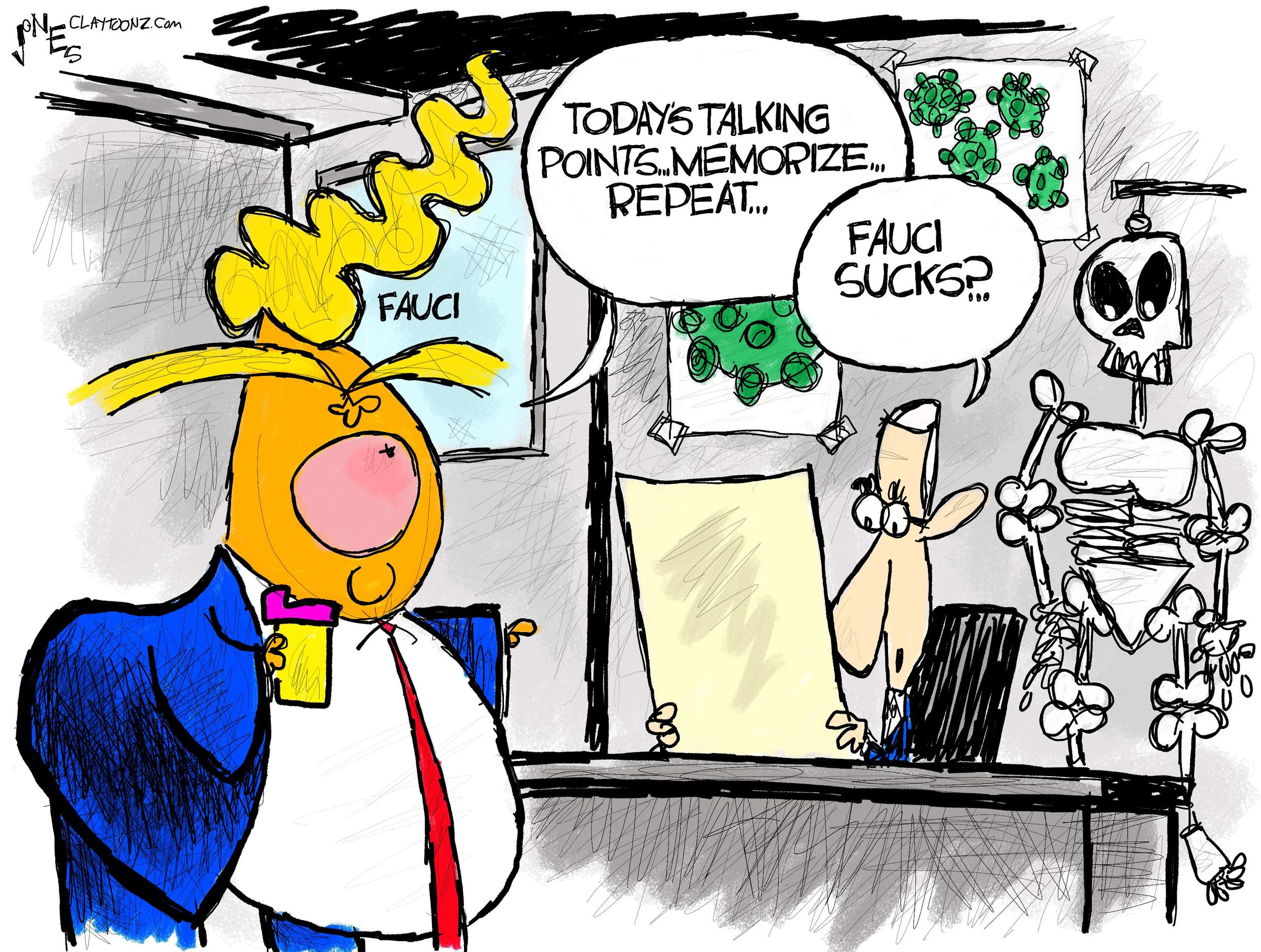 Political Cartoon U.S. Trump Fauci coronavirus | The Week