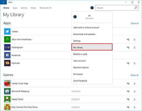 How to use a different account to sign in to the Store on Windows 10 ...