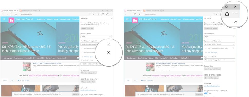 How to customize launch and tab options in Edge for Windows 10 ...