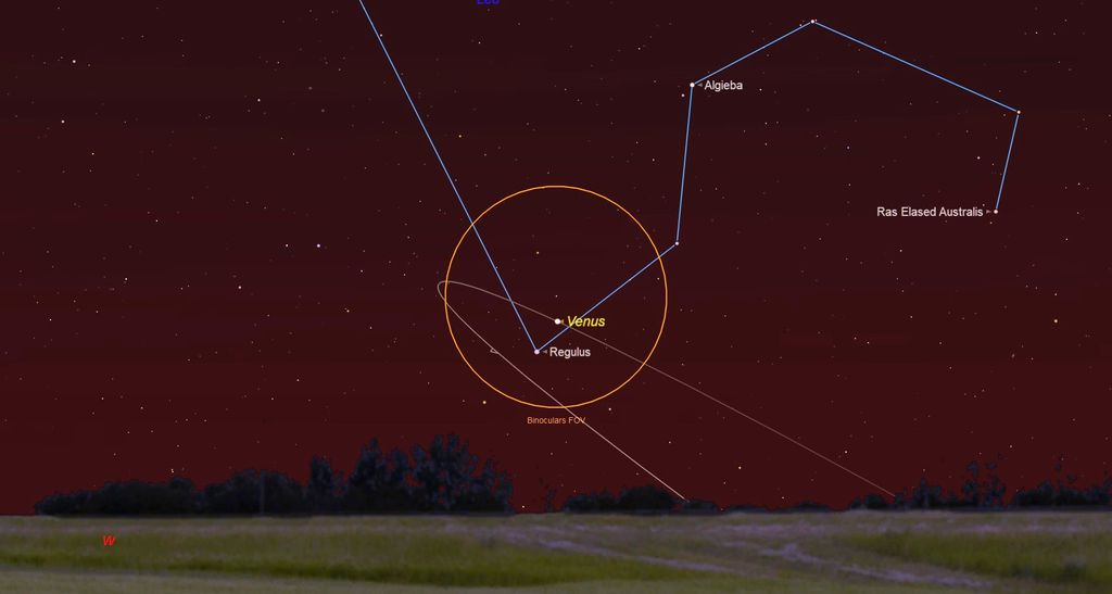 See Venus Rendezvous with the Moon and Regulus This Week | Space