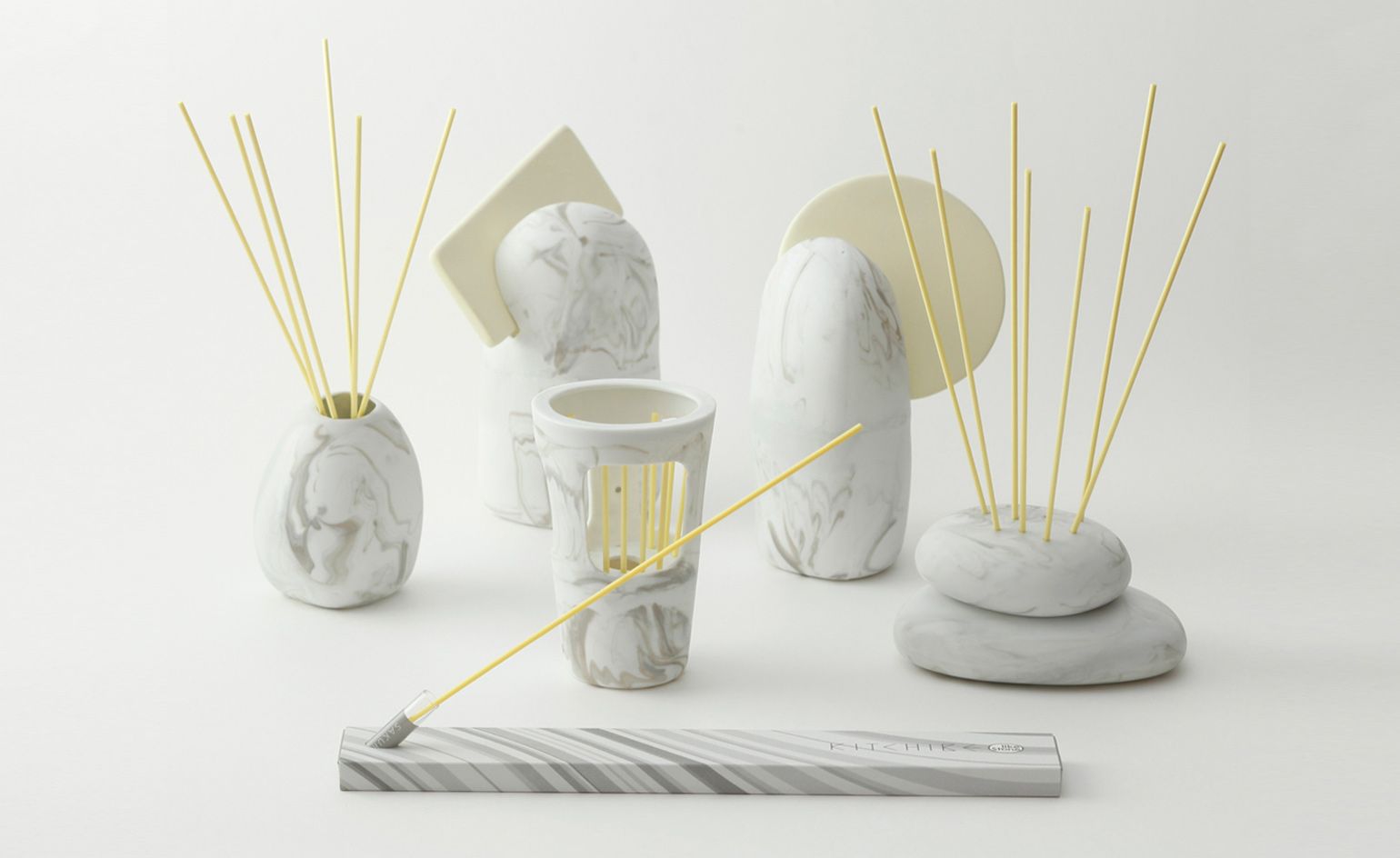 Kitchibe's ceramic fragrance diffusers mimic marble | Wallpaper