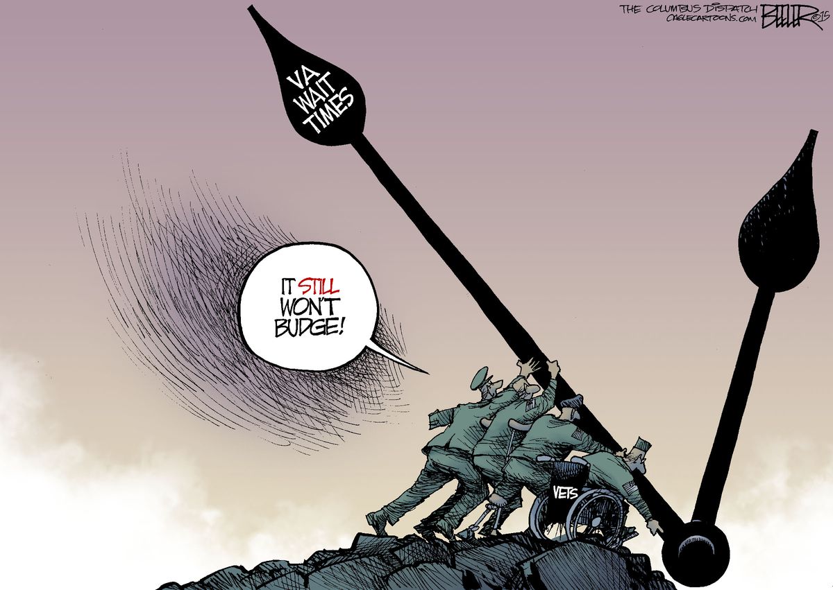 Editorial cartoon U.S. Veterans Services | The Week