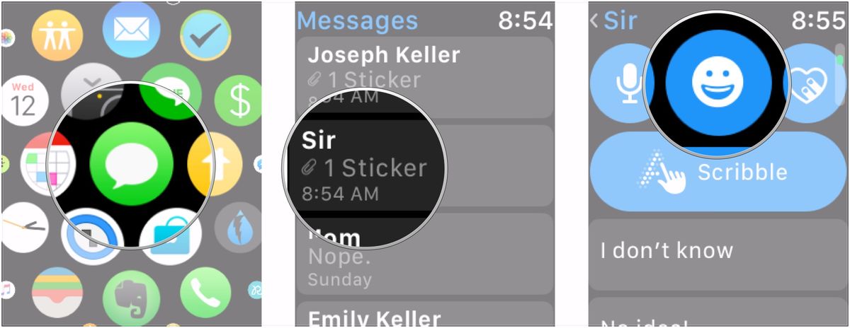 How to send a sticker in Messages on your Apple Watch | iMore
