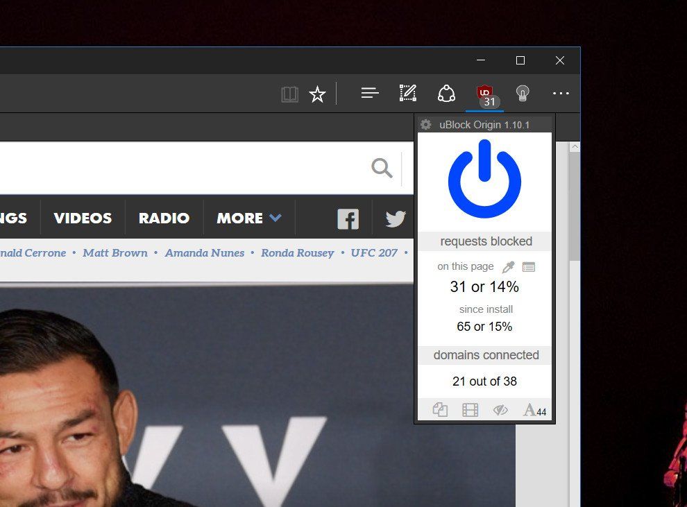 uBlock Origin adblocker now available for Microsoft Edge via the Store ...
