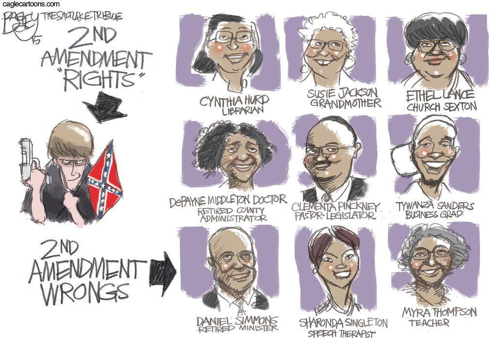 Editorial cartoon U.S. Second Amendment Charleston | The Week