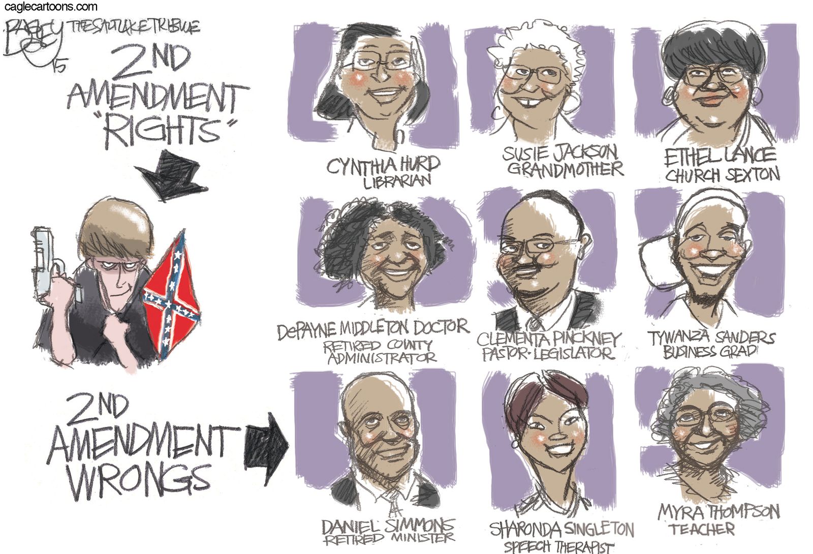 Editorial cartoon U.S. Second Amendment Charleston | The Week