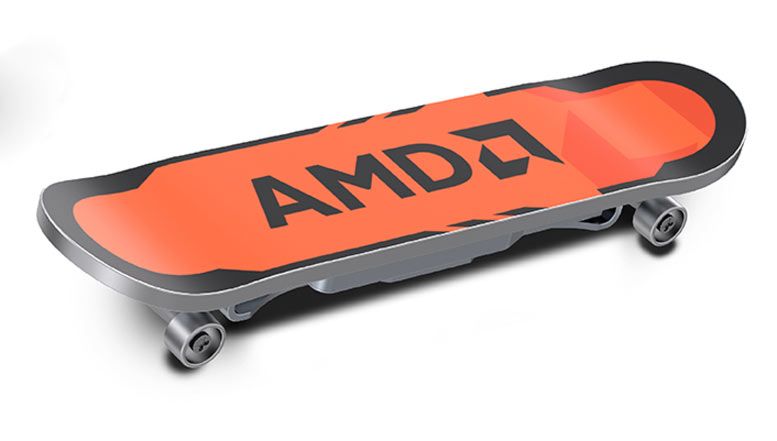 This AMD-branded finger skateboard flash drive slides into your USB ...