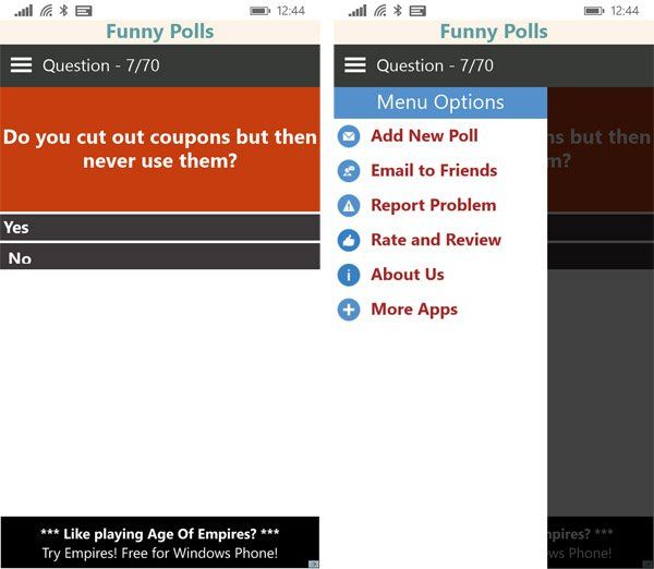 Funny Polls for Windows Phone - cast your vote now on a boat load of ...