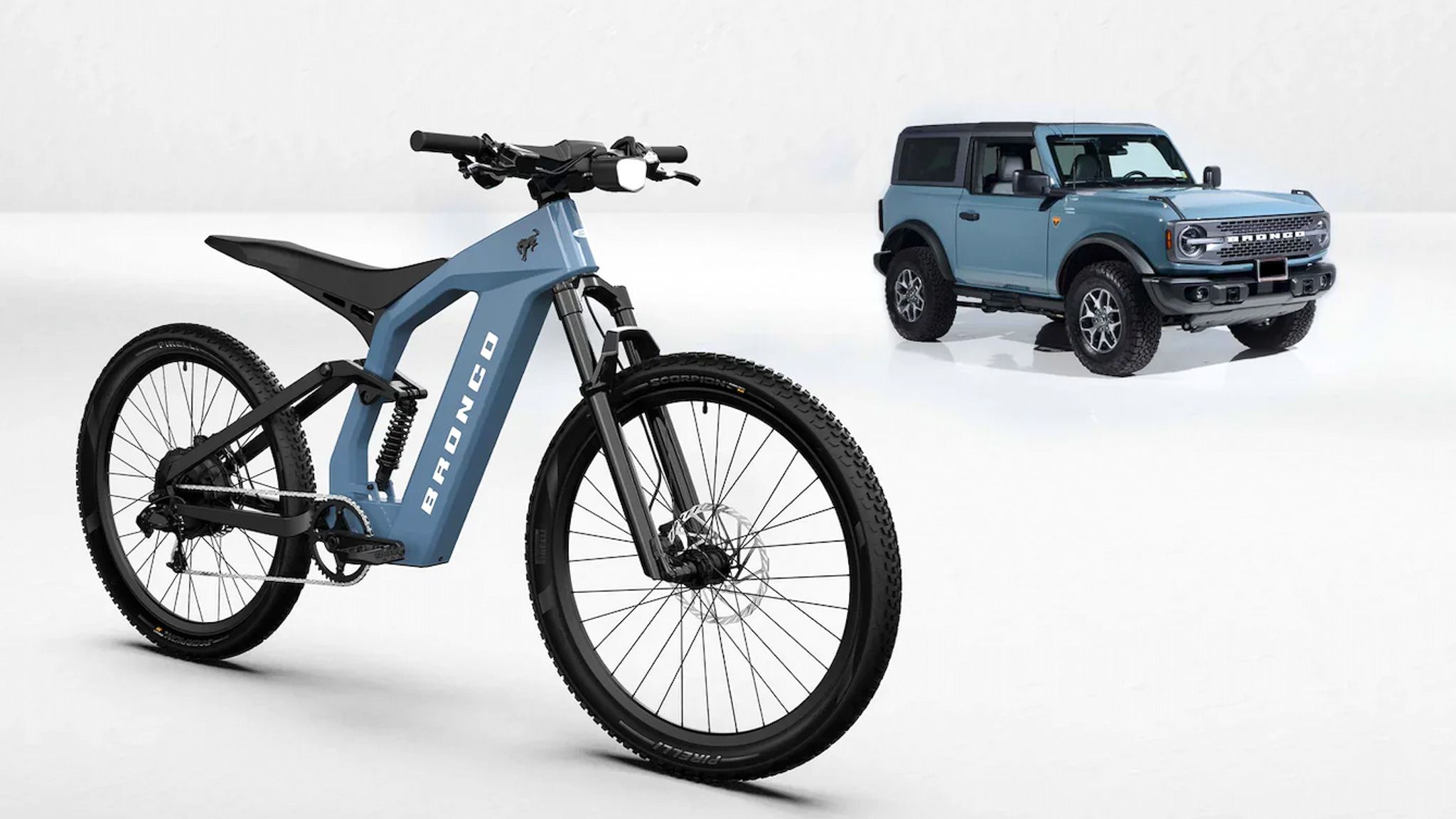 The Ford Bronco and Mustang e-bikes weigh in at over 30kg and have a ...