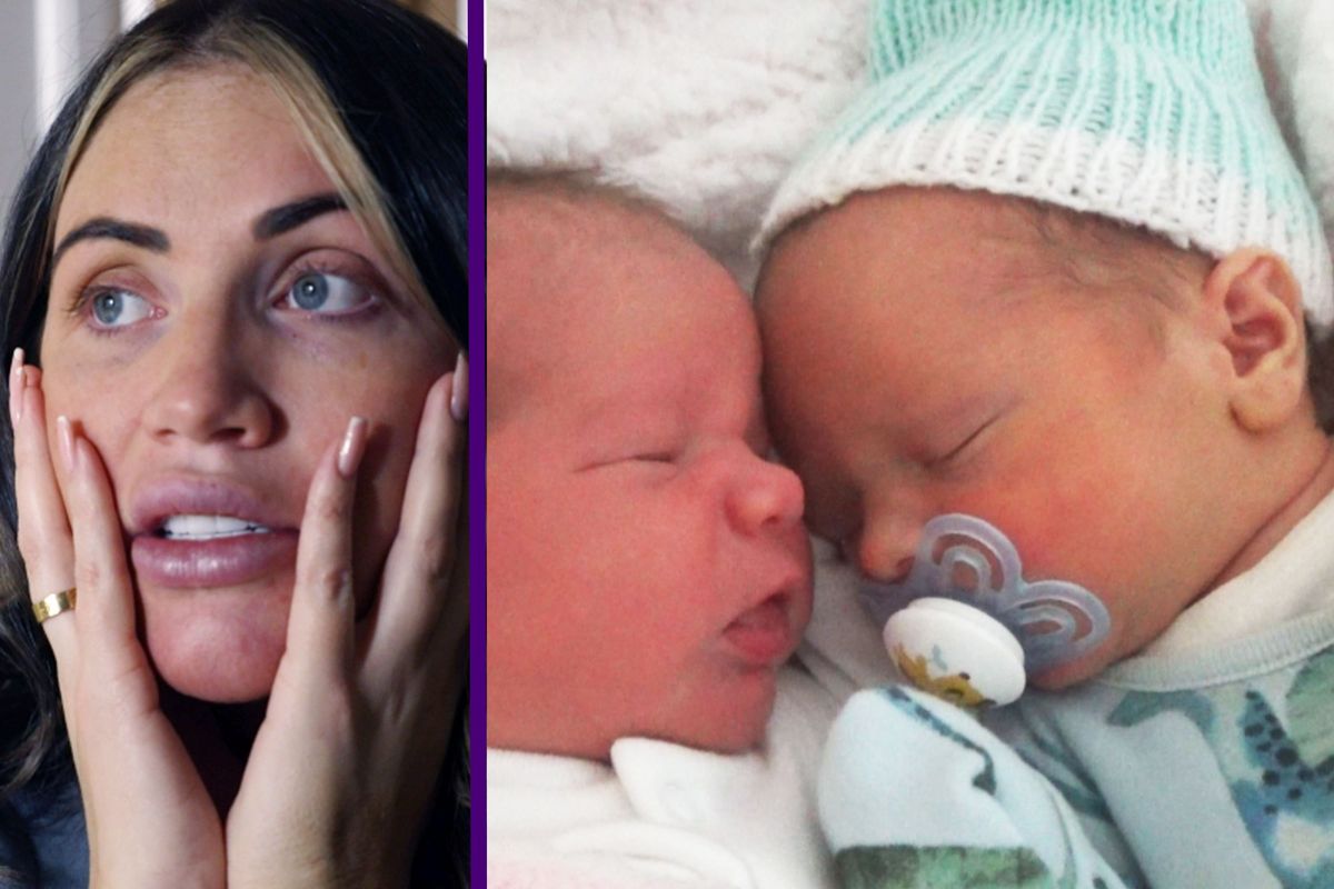 Amy Child’s recalls heartbreaking moment one of her twins ‘nearly died ...