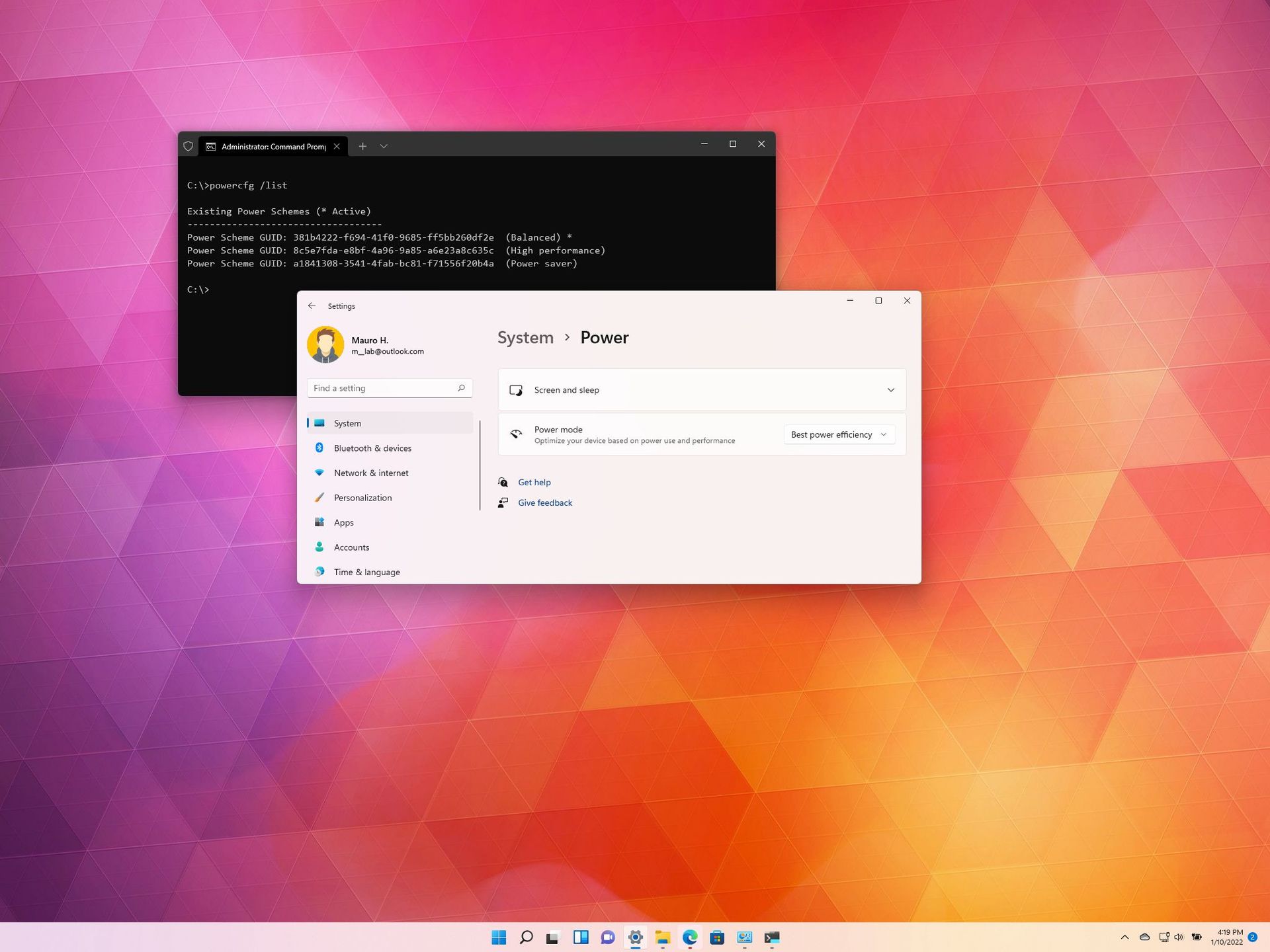How to change power modes for performance or battery on Windows 11 ...